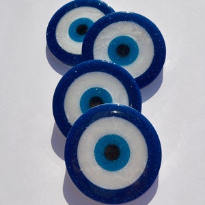 Blue Evil Eye Coasters | Coasters Each SOLD INDIVIDUALLY - Etsy