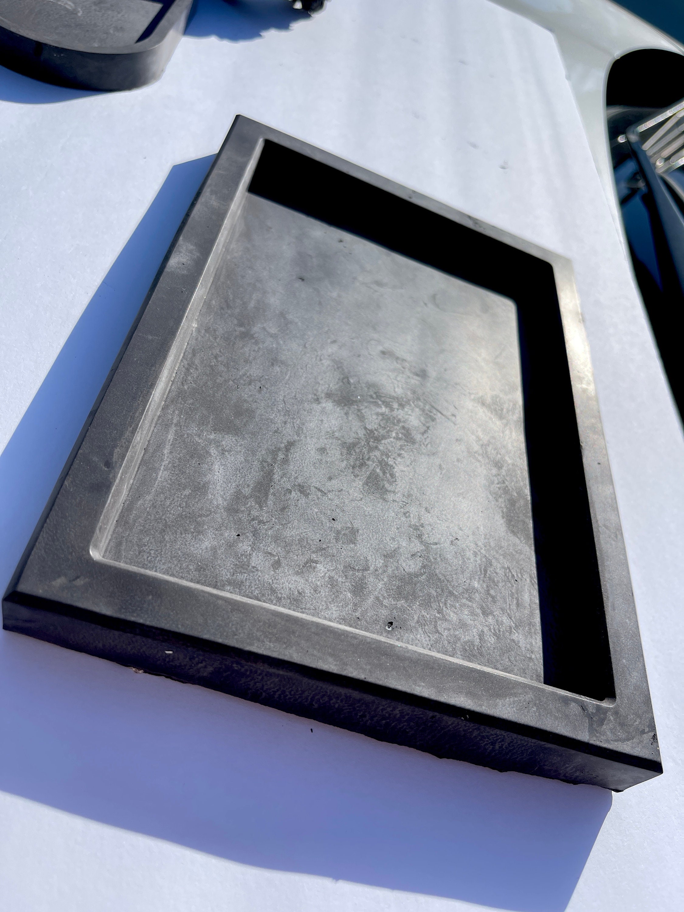 Black Rectangular Ceramic Tray - Etsy