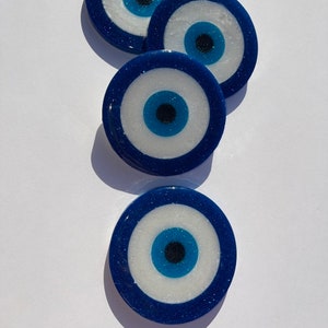 Blue Evil Eye Coasters | Coasters Each SOLD INDIVIDUALLY - Etsy