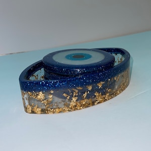 Blue Evil Eye Coasters With Eye Shaped Holder - Etsy