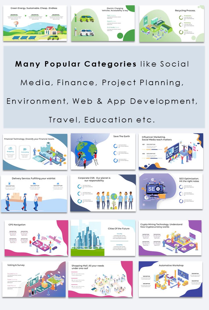2023 Visual Presentation Template Slides Visual Graphic Slides 80 ...