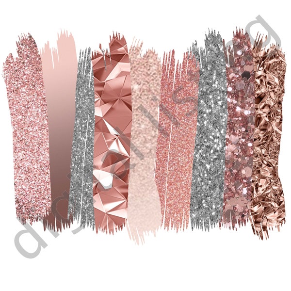 Gold Brush Strokes - Etsy