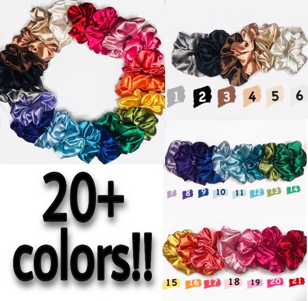 Pack satin scrunchies| Scrunchie Pack| 20+ Farben| - Etsy Österreich