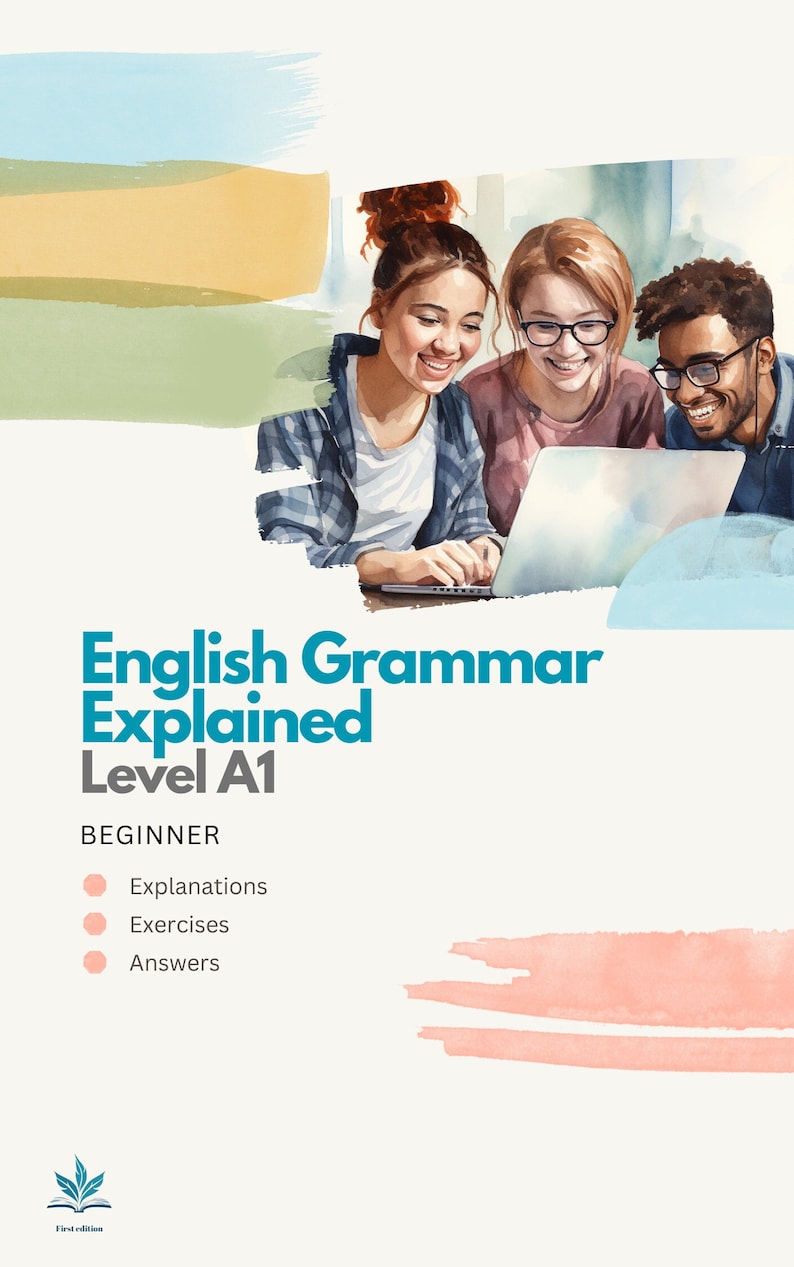 English Grammar Book Level A1 Beginner English Worksheets - Etsy