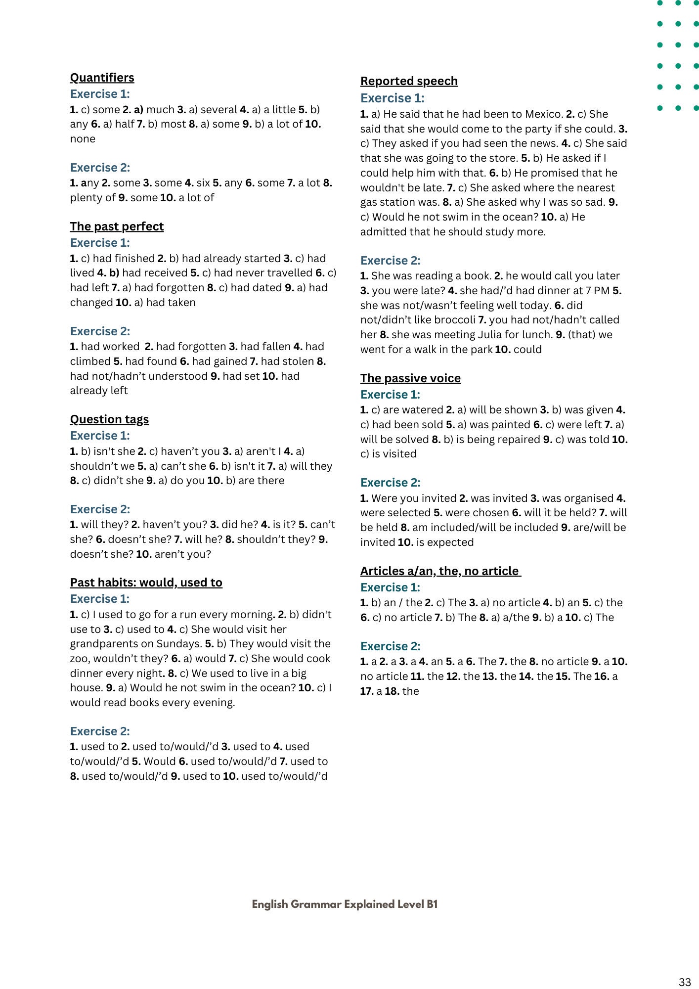 English Grammar Book Level B1 Intermediate - English Worksheets (PDF ...