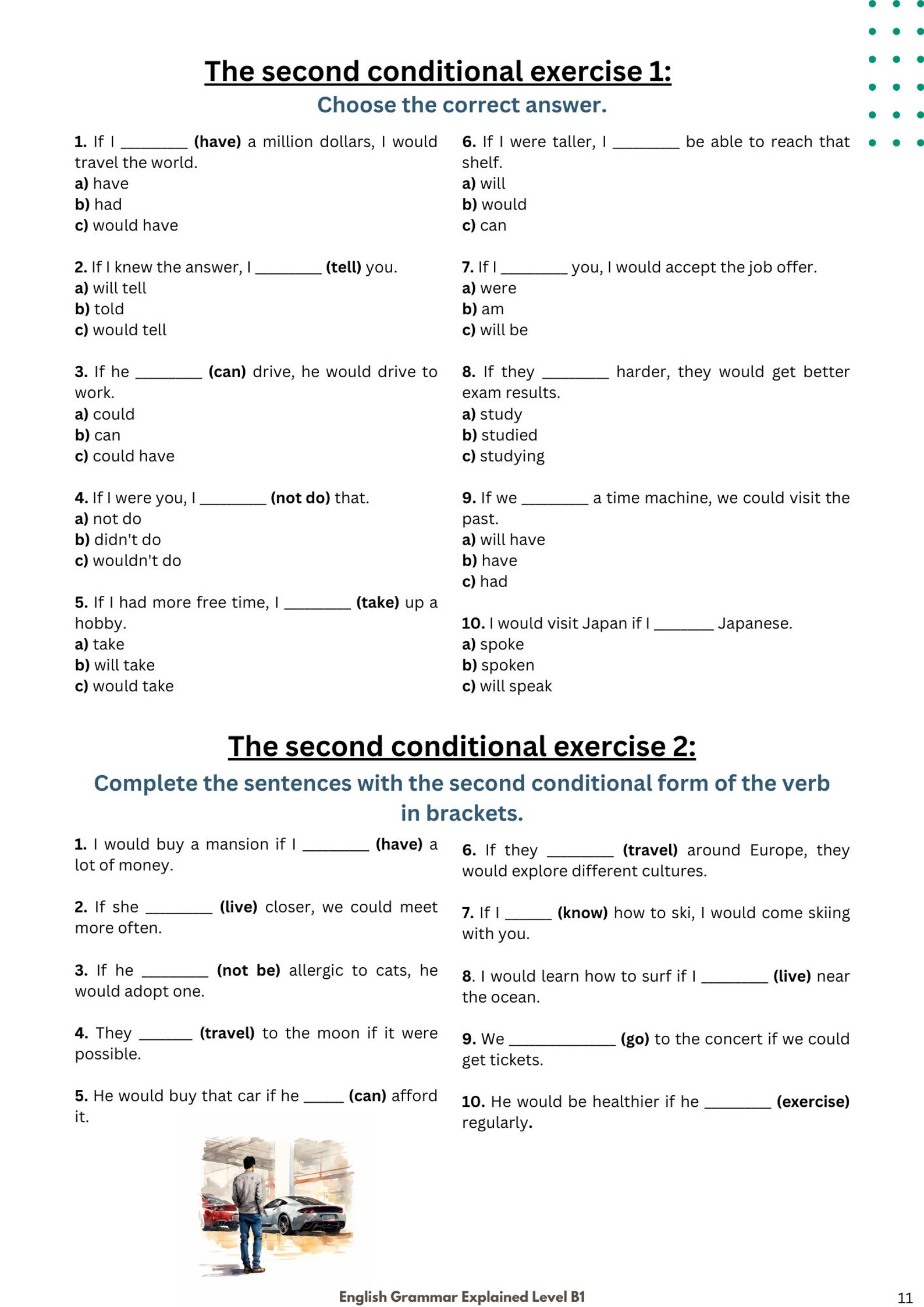 English Grammar Book Level B1 Intermediate - English Worksheets (PDF ...