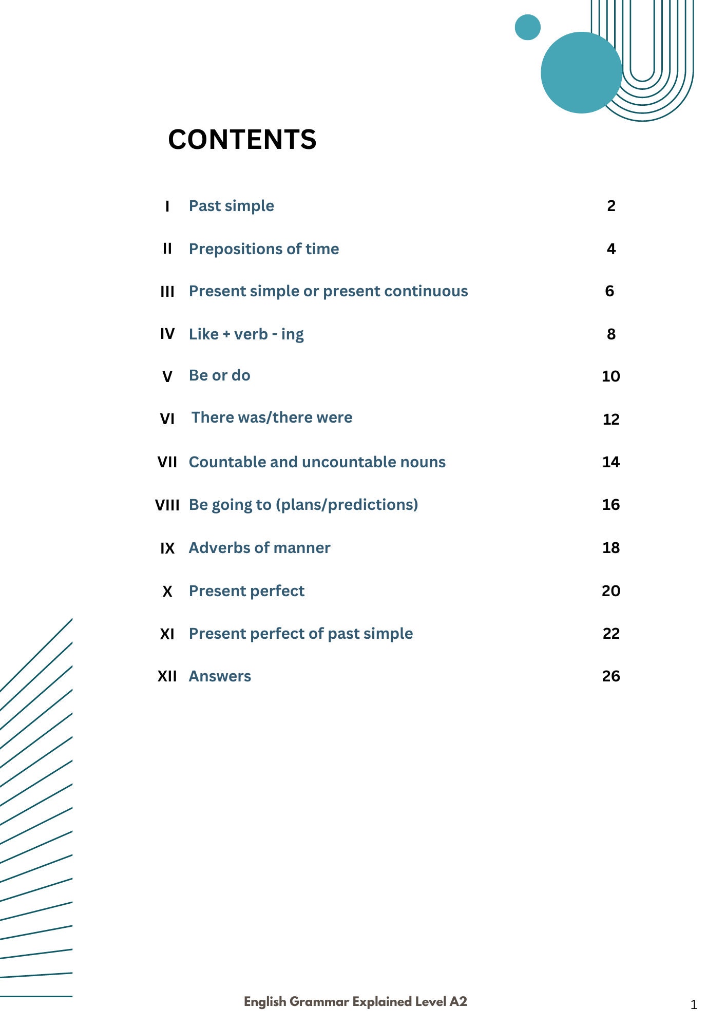 English Grammar Book Level A2 Elementary - English Worksheets (PDF ...