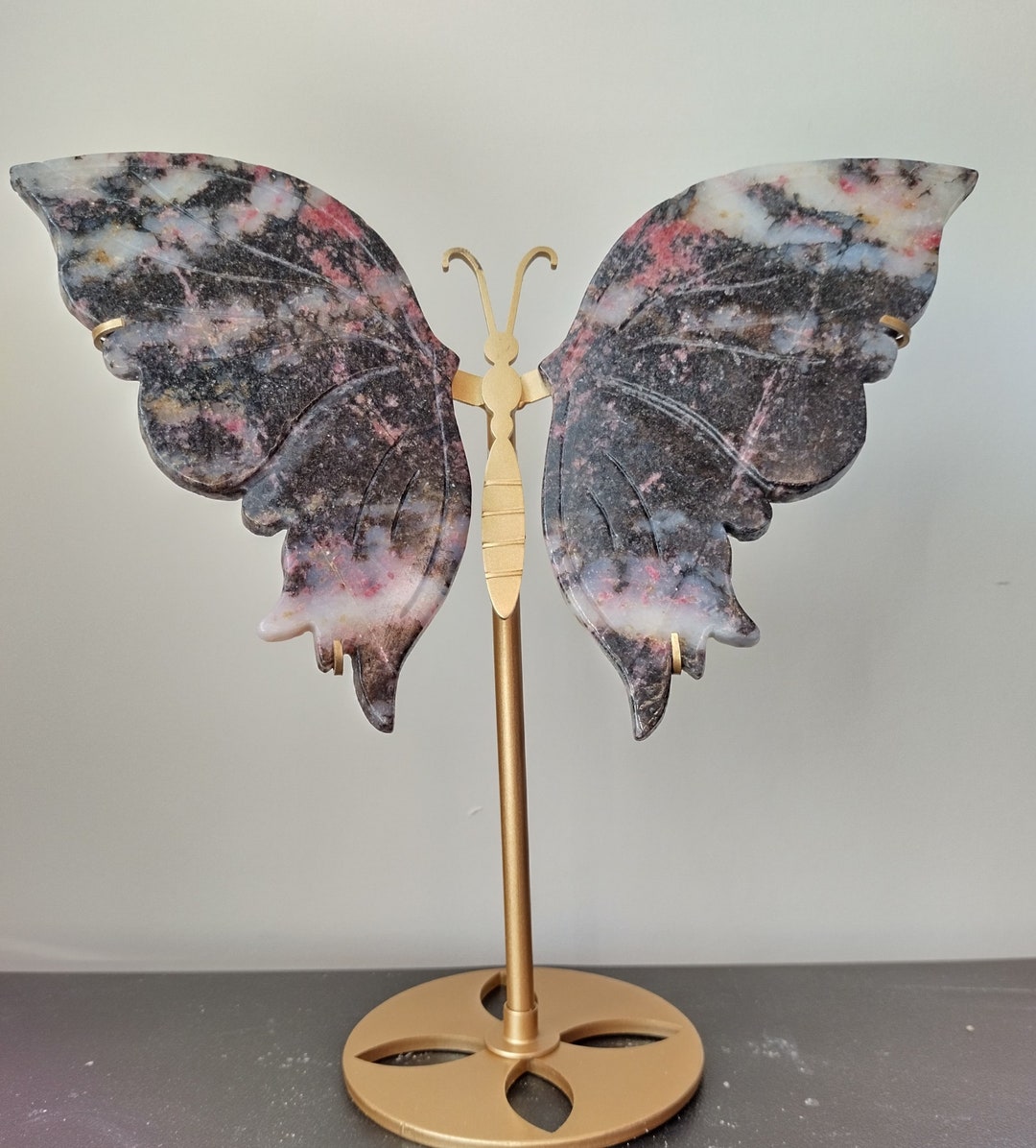 Rhodonite Butterfly Wings - Etsy