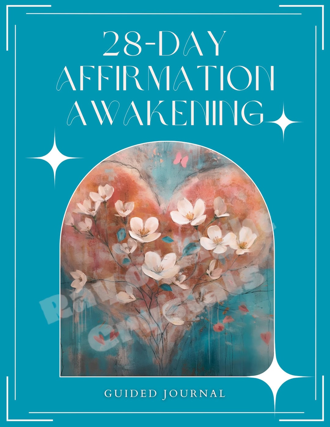 28-day Affirmation Awakening Journal - Blue | Guided Journal | Self ...
