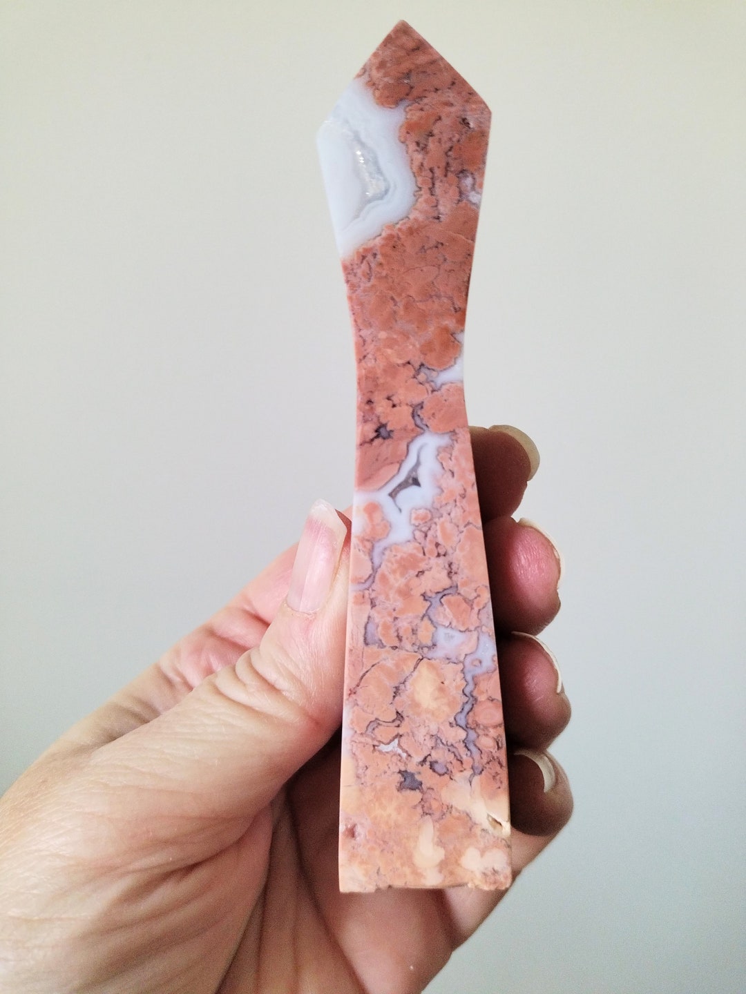 Pink Agate/petal Agate/cotton Candy Agate Tower (#30) - Etsy