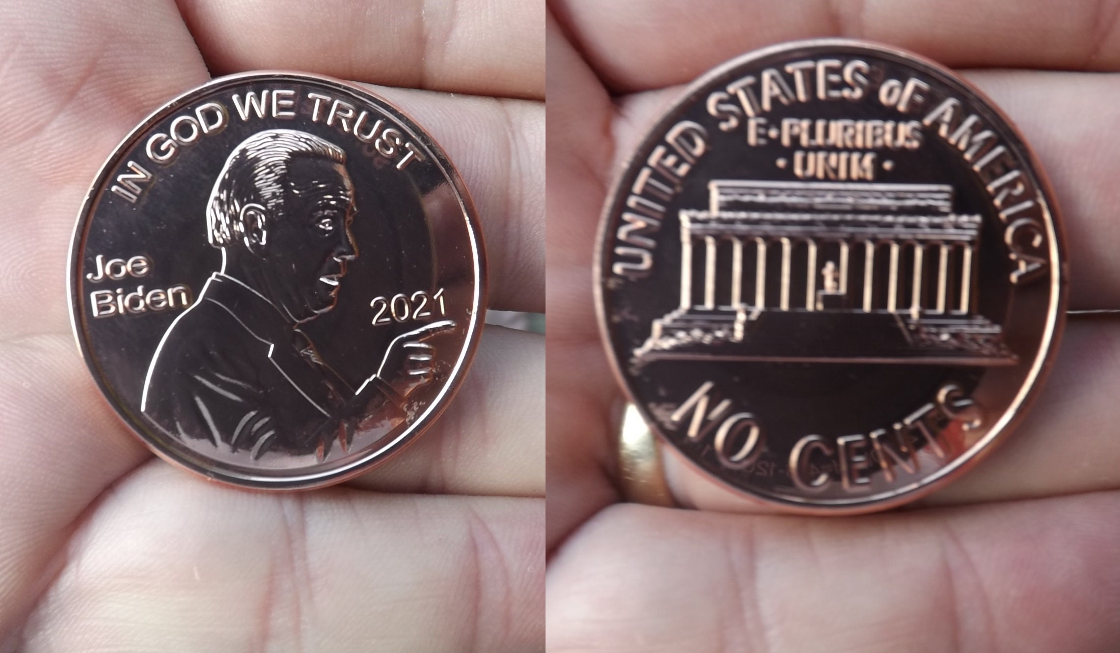Collectable President Joe Biden no Cents Coin for Biden Supporters Joke ...