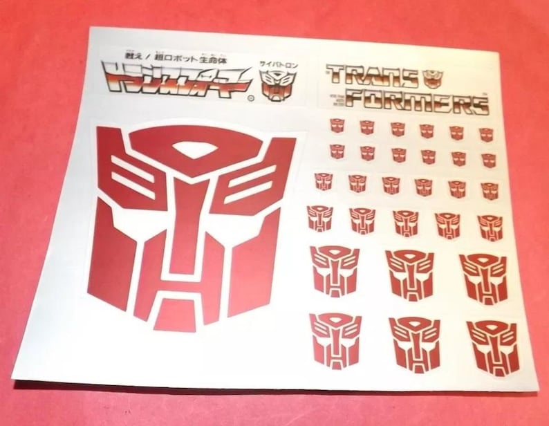 For Autobot Decepticons Transformers Sticker Decal Die Cut Silver ...