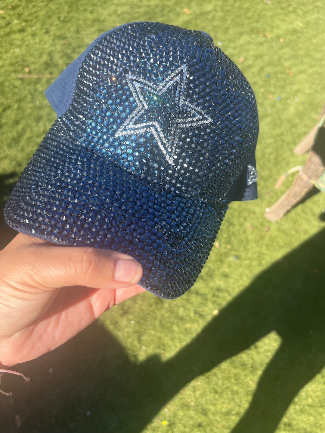Dallas Cowboys Adjustable Blinged Out Hat - Etsy