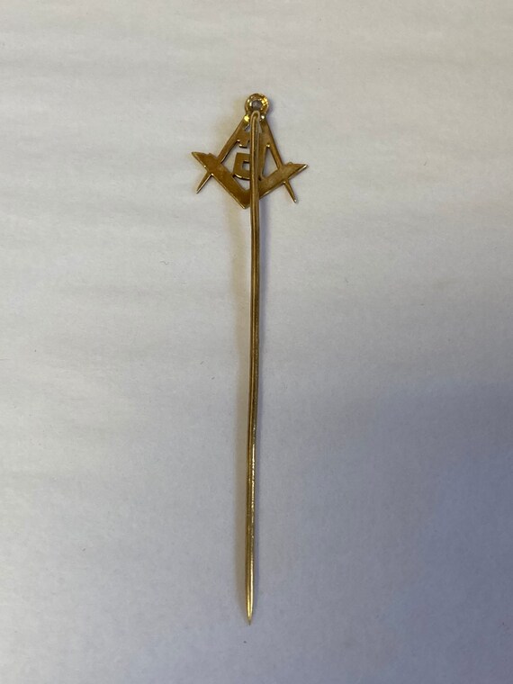 Masonic vintage twist pin - Gem