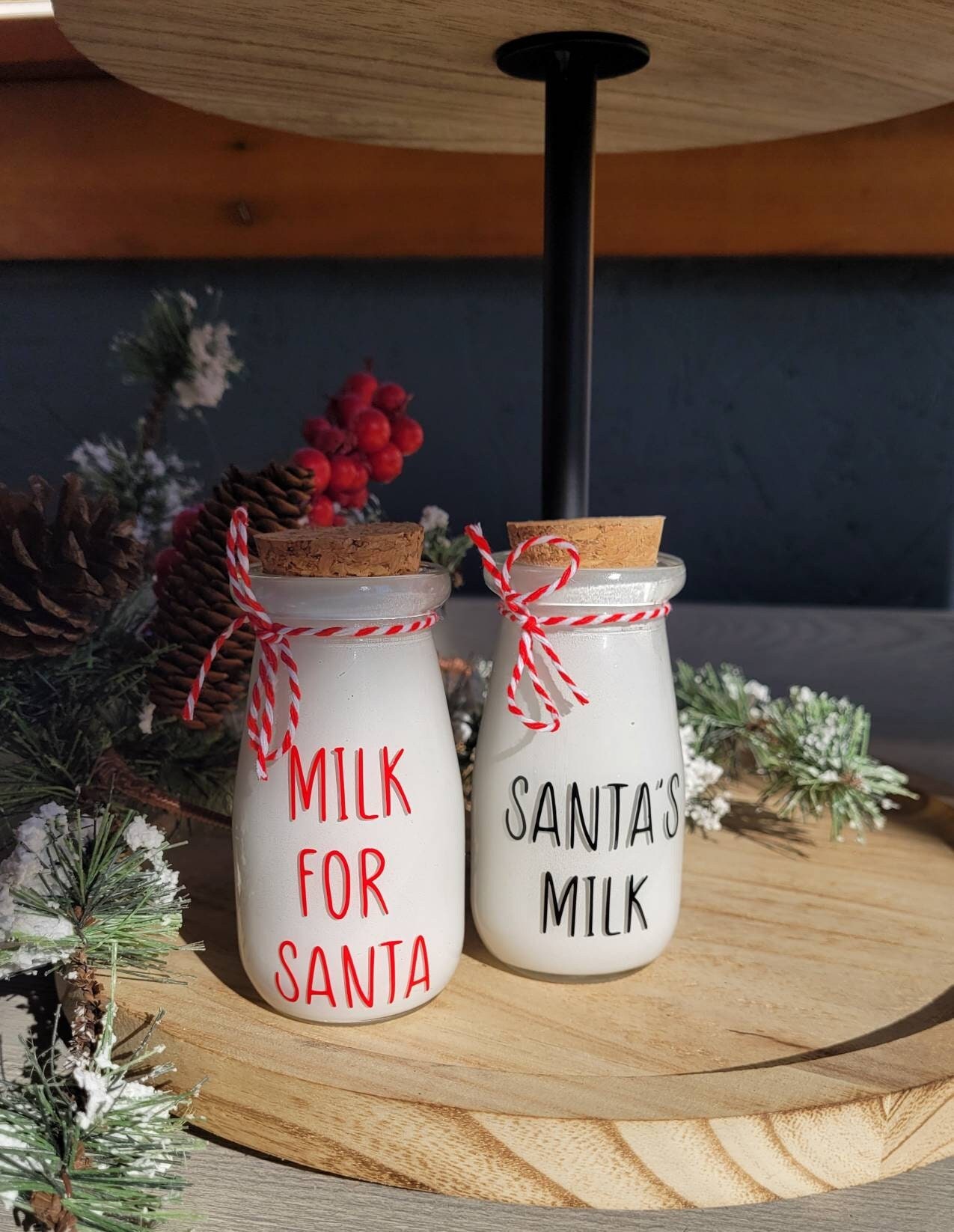 Milk for Santa Mini Bottle Santa's Milk Cup Christmas - Etsy
