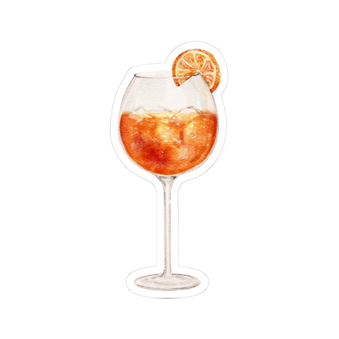 Aperol Spritz Kiss-cut Sticker | Spritz Season! Stickers for Laptop ...