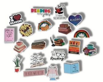 I Love Reading Stickers - Etsy
