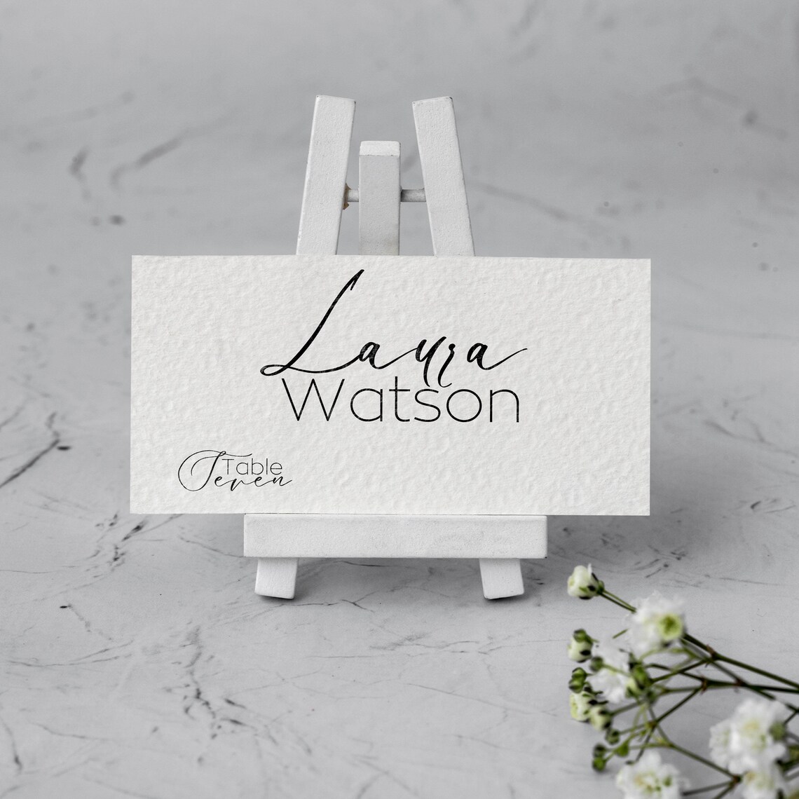 Minimalist Place Card Template Printable Table Name Card | Etsy