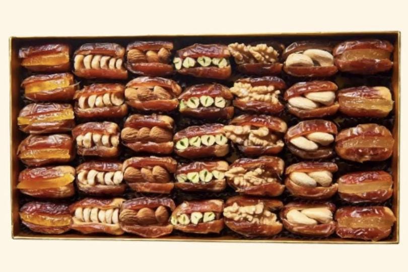 Stuffed Medjool Dates Gift Box: Organic Nuts, Celebration Treats - Etsy