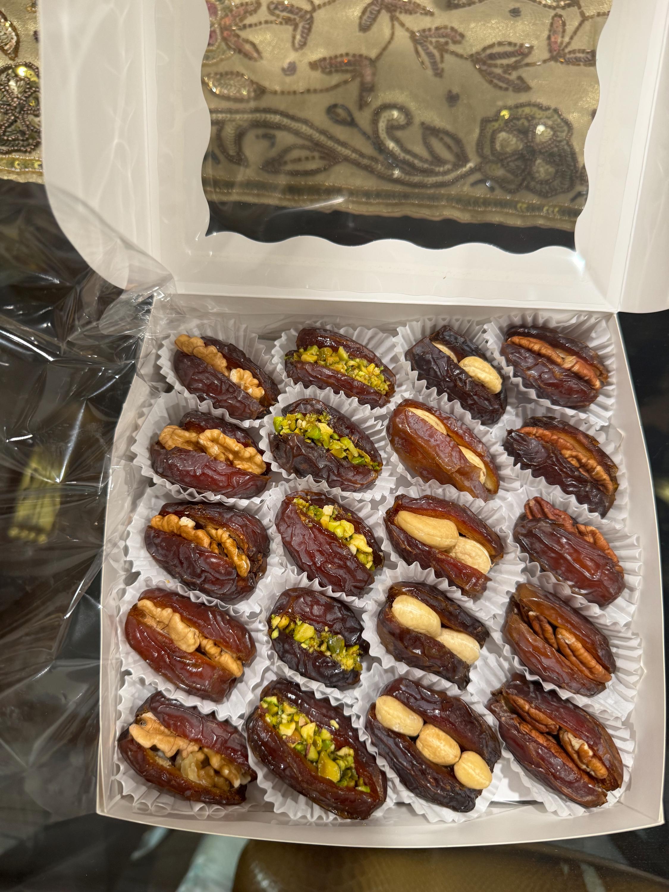 Stuffed Medjool Dates Gift Box: Organic Nuts, Celebration Treats - Etsy
