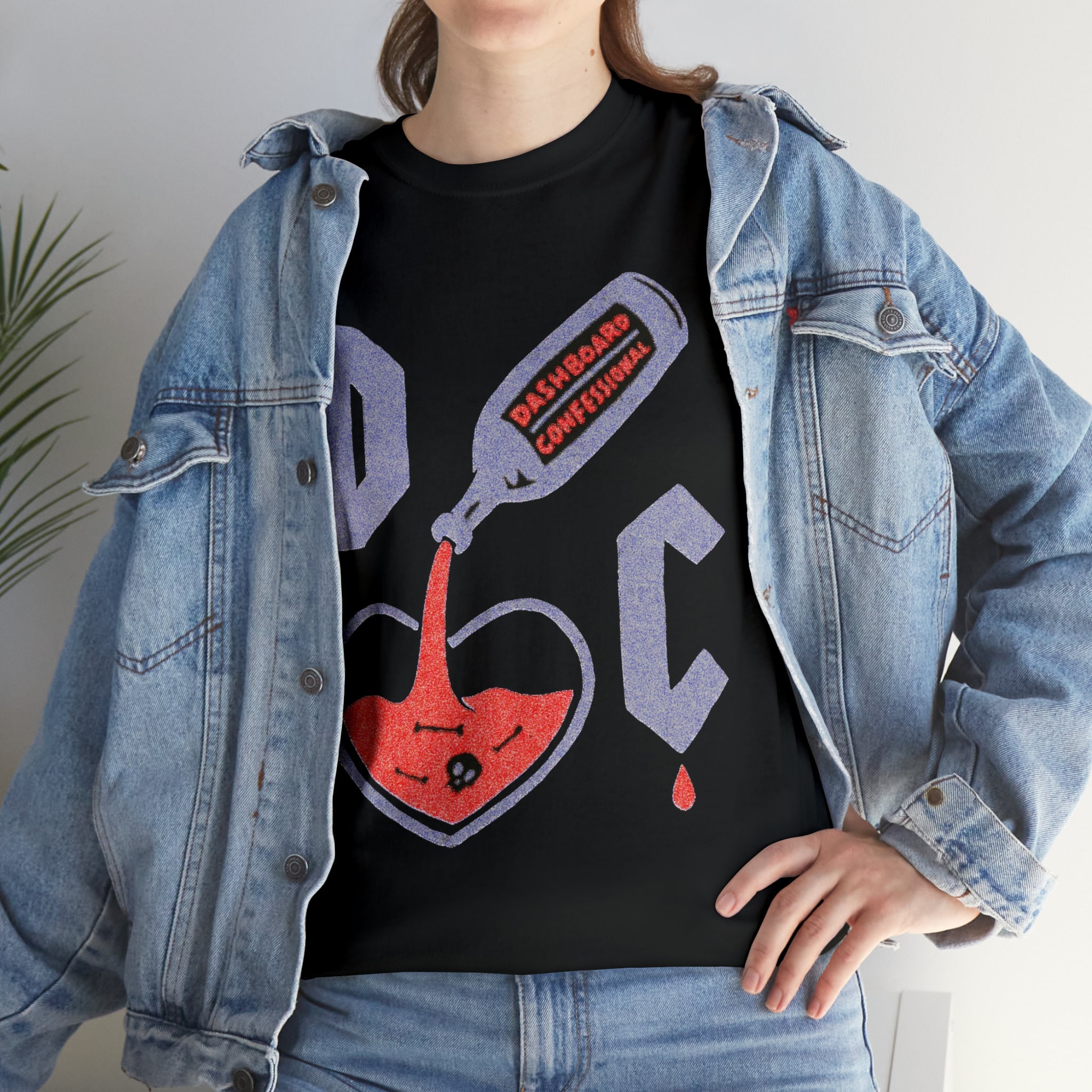 Dashboard Confessional Rock Band Men's Womens Top Black Tee Clothing ...