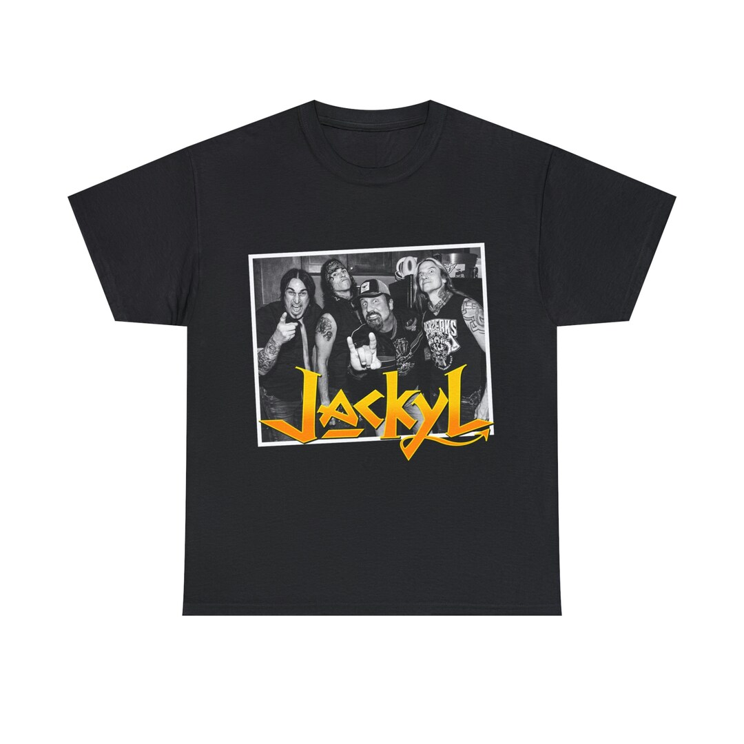 Vintage 90's JACKYL Autographed Tour Concert Heavy Metal Glam Rock T ...