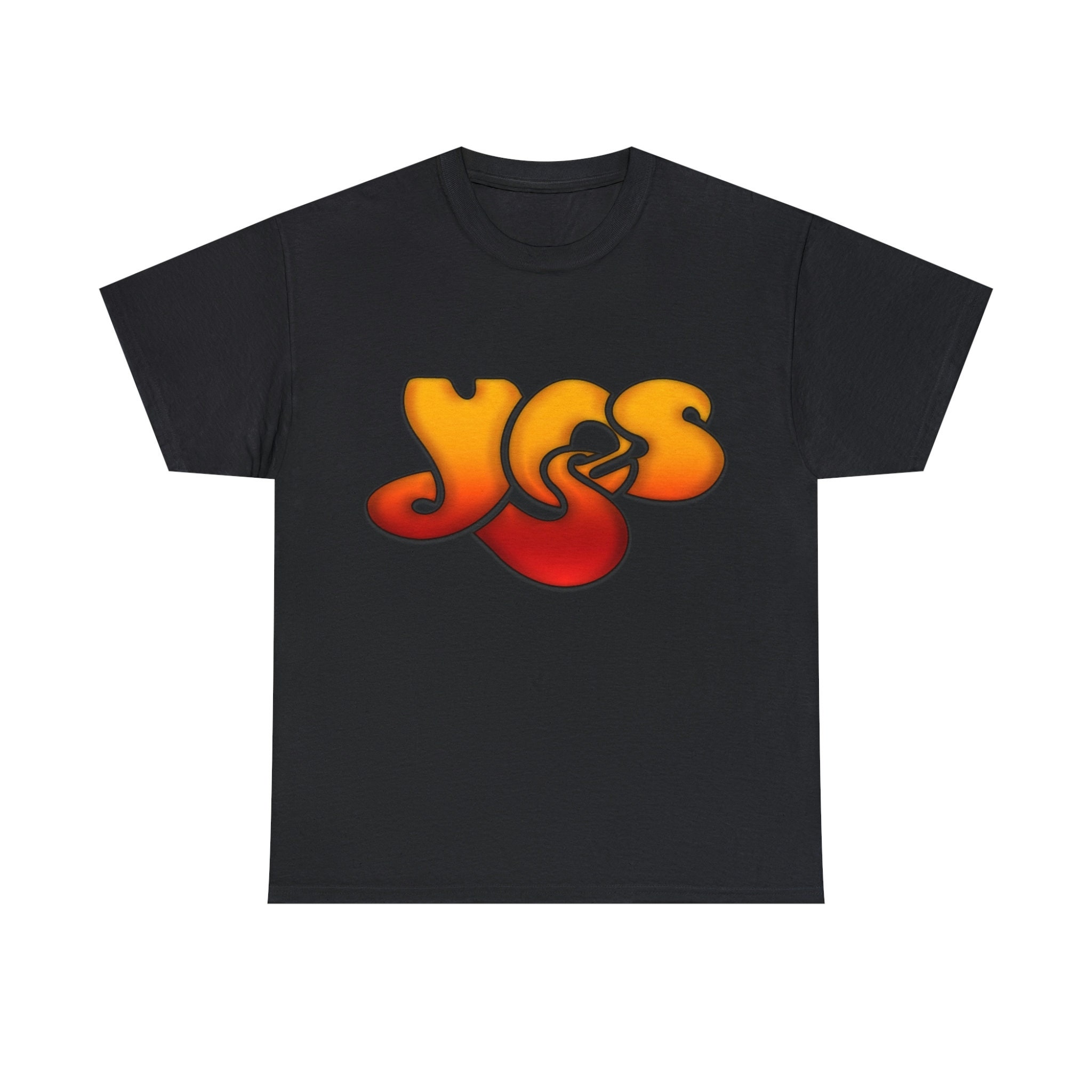 New YES Band Logo Rock Music Legend Mens Black Tshirt Best New Design ...