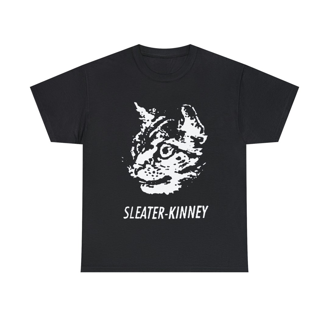 Sleater Kinney T Shirt Screen Print Short Sleeve Shirt Cotton Heavy ...