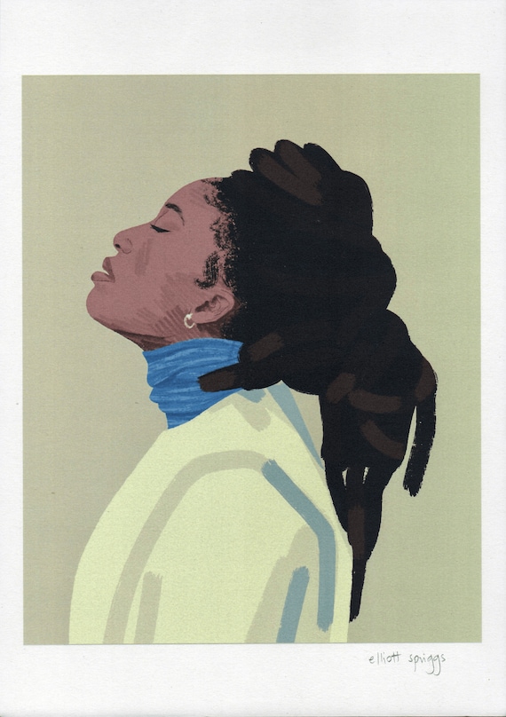 Little Simz Portrait A4 Illustration Print | Etsy