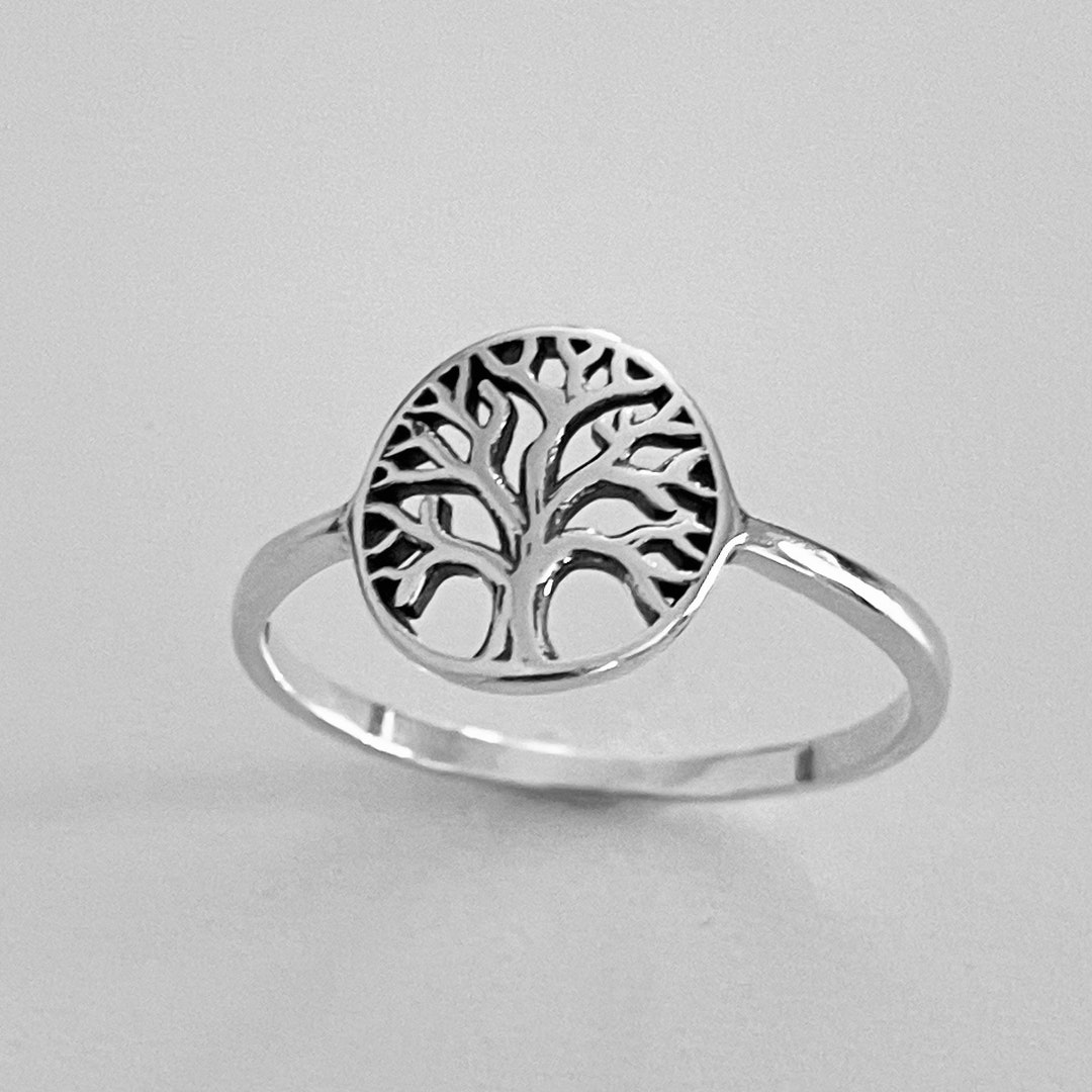 Tree of Life Sterling Silver Ring, Family Ring, Family Tree Ring ...