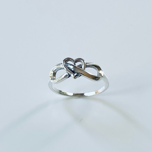 Infinity Heart Ring - Etsy