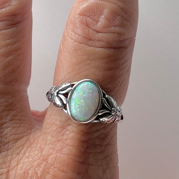 Butterfly Opal Ring - Etsy