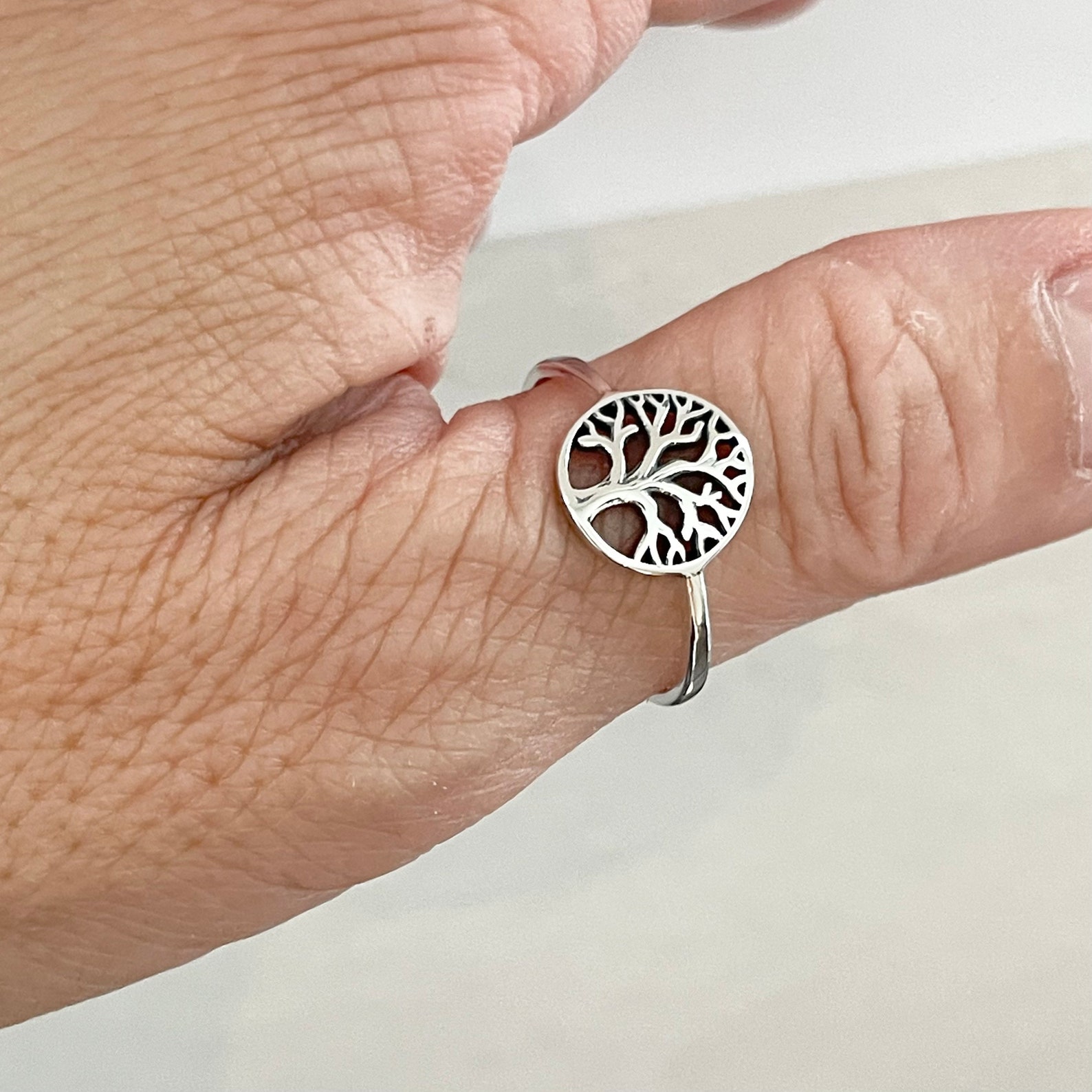 Tree of Life Sterling Silver Ring Family Ring Family Tree - Etsy