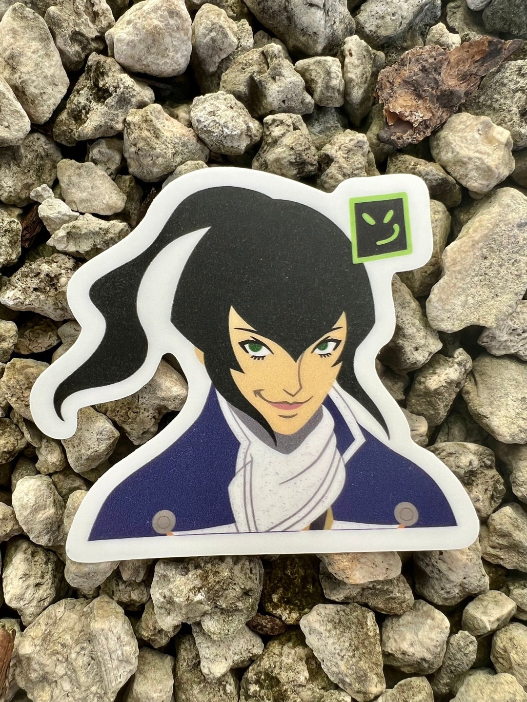 Flynn Smirk Matte Sticker | Car Safe - Etsy