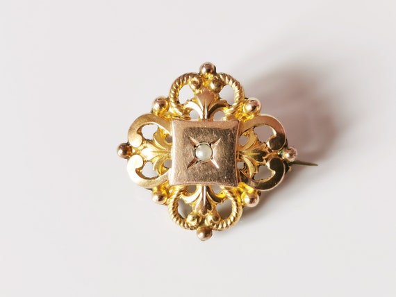 Antique French Brooch from the 1900s-10s artisanal ha… - Gem