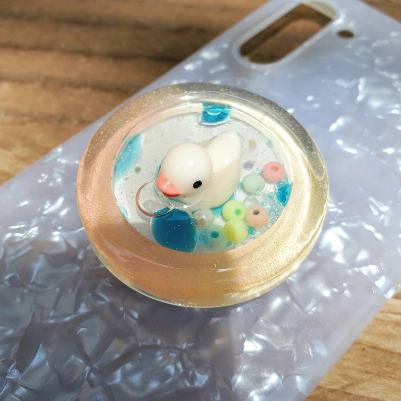 Customizable Swimming Rubber Duck Accessories Grip Resin - Etsy