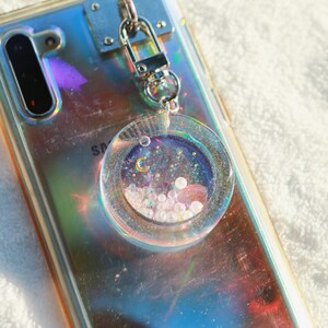 Sunset Resin Water Shaker Keychain Charm Phone Accessories Grip - Etsy