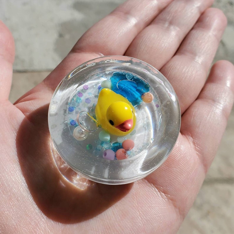 Customizable Swimming Rubber Duck Accessories Grip Resin - Etsy
