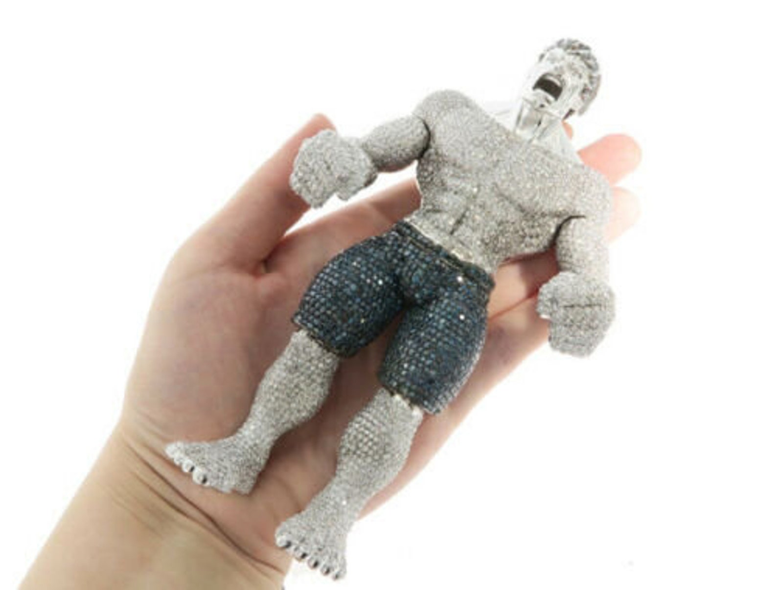 Men's Multi Color Round Simulated Diamond Hulk Pendant 14K - Etsy