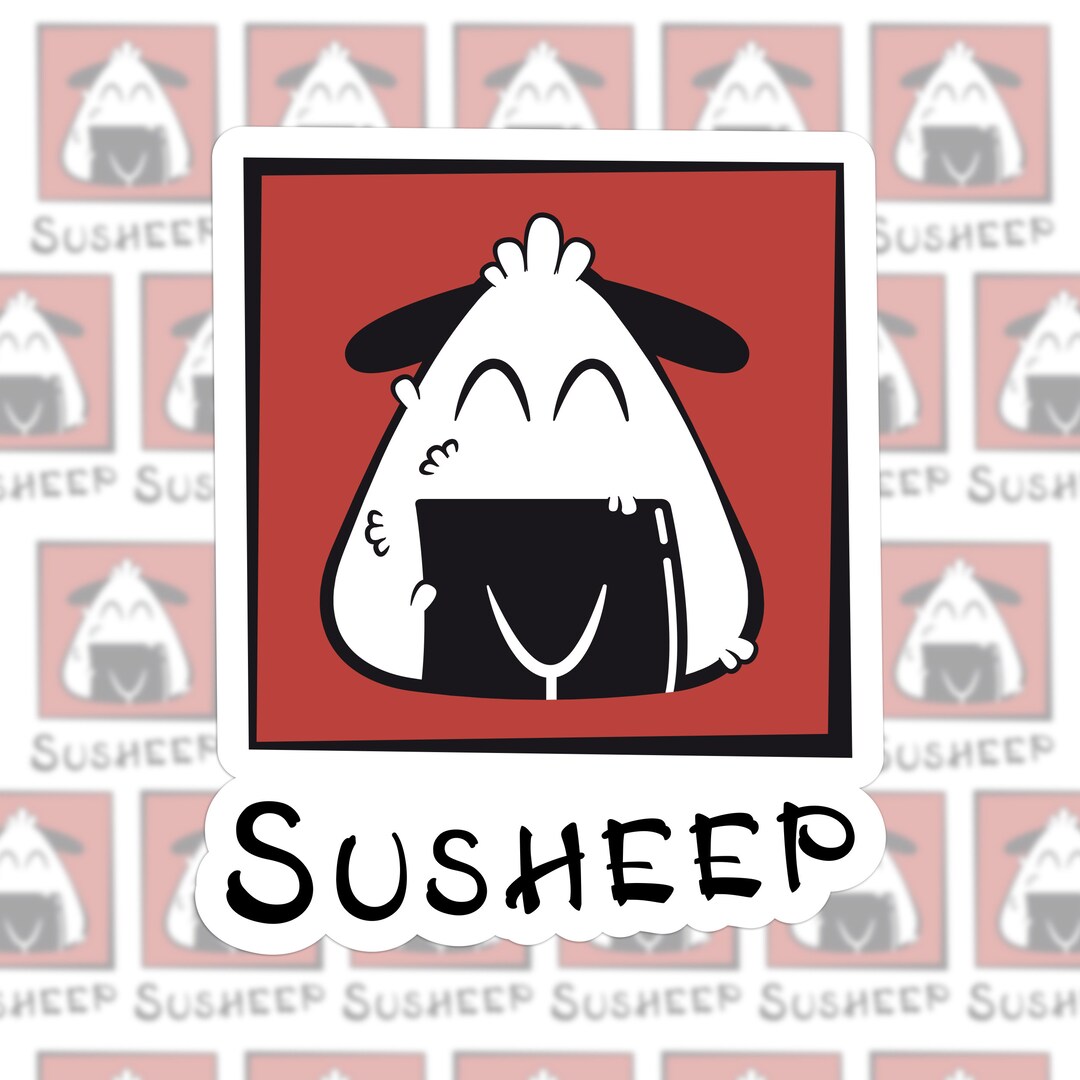 Süßes Schaf Aufkleber Kawaii Sushi Aufkleber, Susheep Geschenk ...