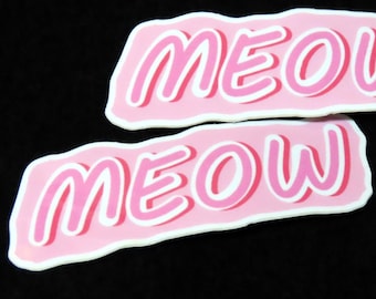 Meow Stickers - Etsy
