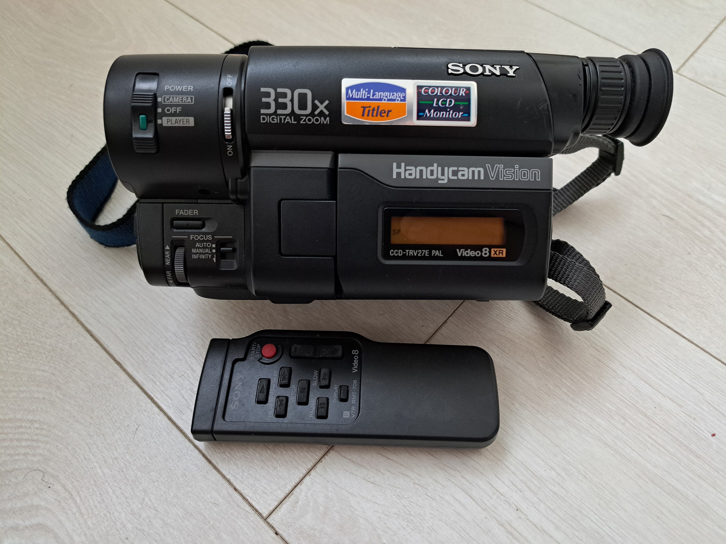 Vintage Sony CCD-TRV27E PAL Handycam Camcorder Hifi Stereo Video 8 XR ...