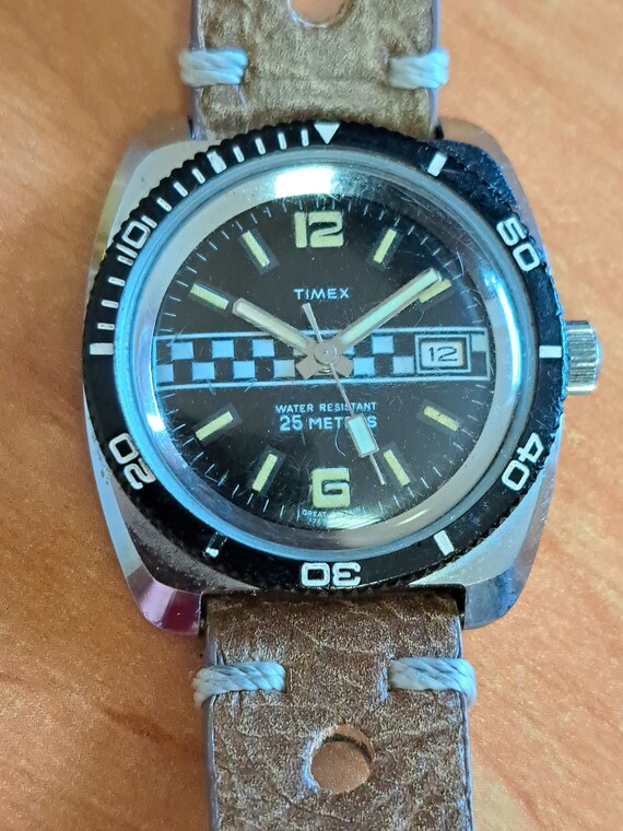 Timex diver vintage mechanical 70s mens watch - Gem