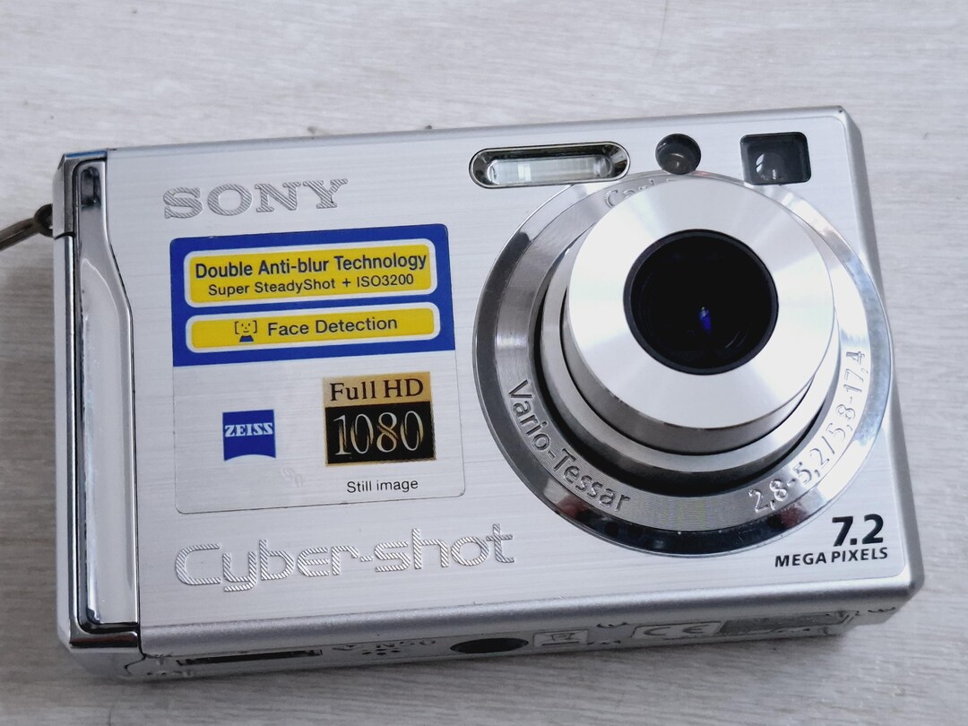 Sony Cyber-shot DSC-W80 7.2MP Digital Camera-3x Optical Zoom Carl Zeiss Lens - Etsy