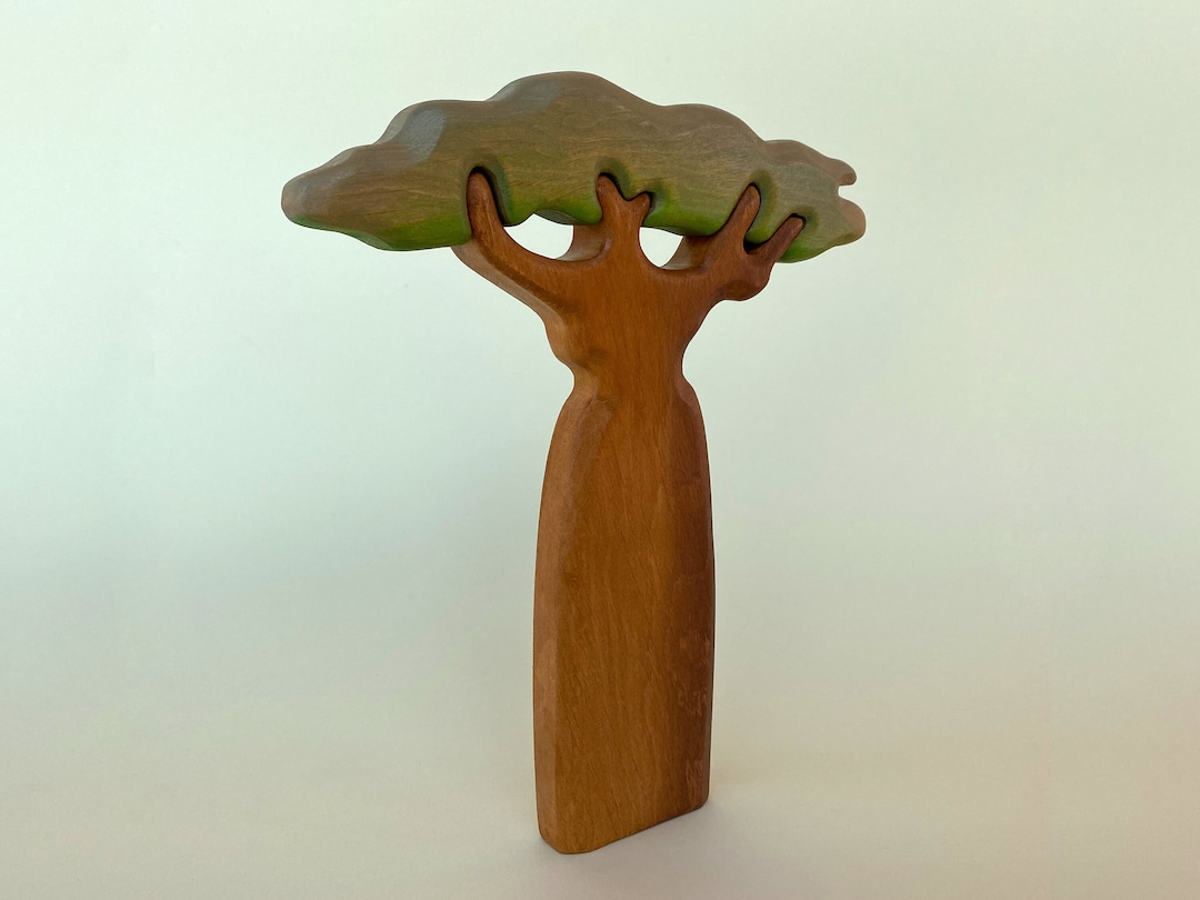 Baobab Wooden Tree Toy Waldorf Toy Handmade Baobab Figurine - Etsy