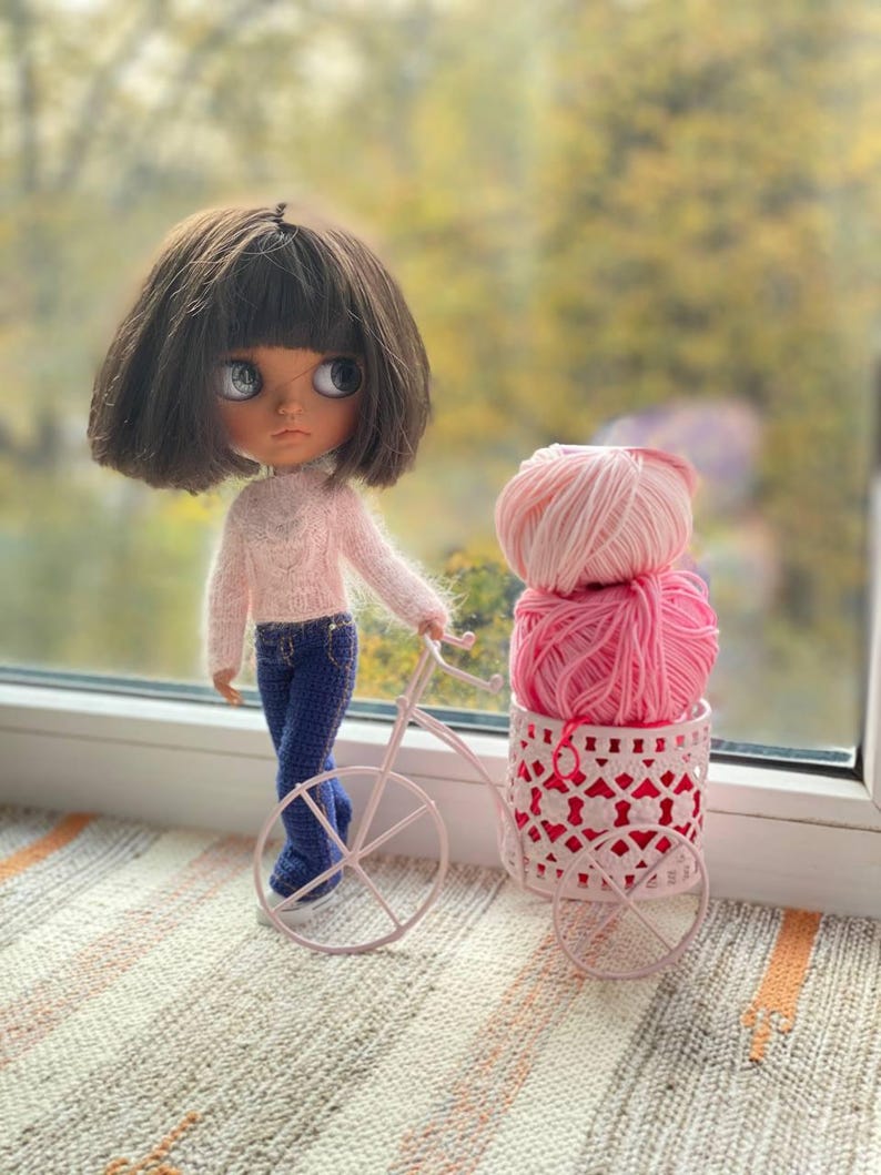 Owl Sweater and Vest Set for Blythe Doll 2 in 1 Knit Pattern for Takara ...