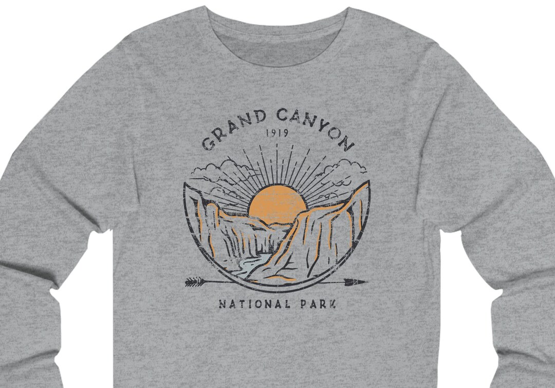 Grand Canyon National Park T Shirt for Men & Women Long Sleeve Tee ...
