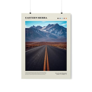 Eastern Sierra Mountains Poster • Premium Quality Fine Art Print ...