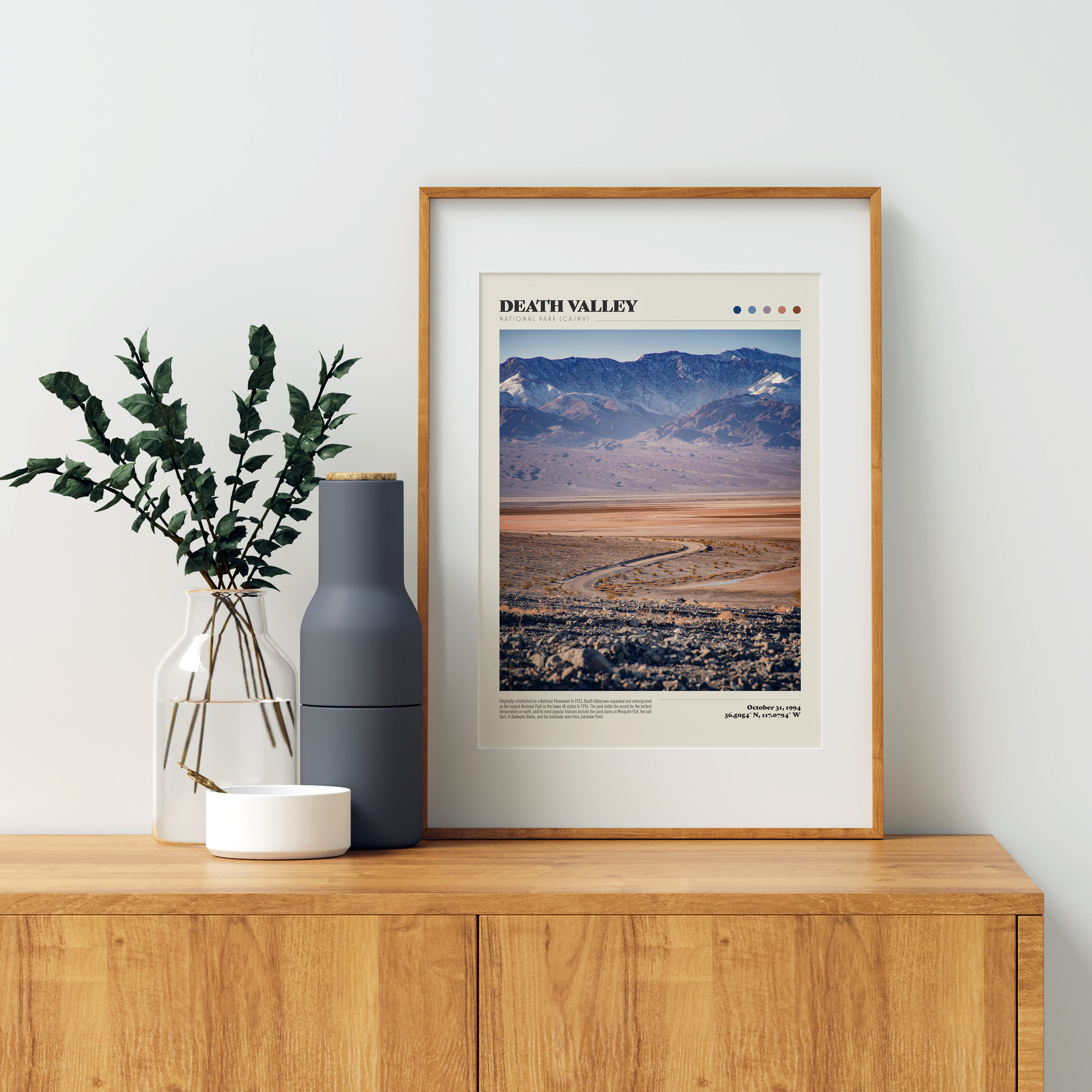 Death Valley National Park Poster Premium Quality Fine Art Print Matte ...
