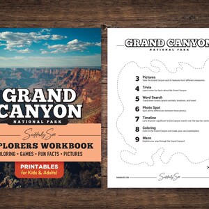 Grand Canyon Explorers Workbook • PRINTABLE for Kids & Adults ...